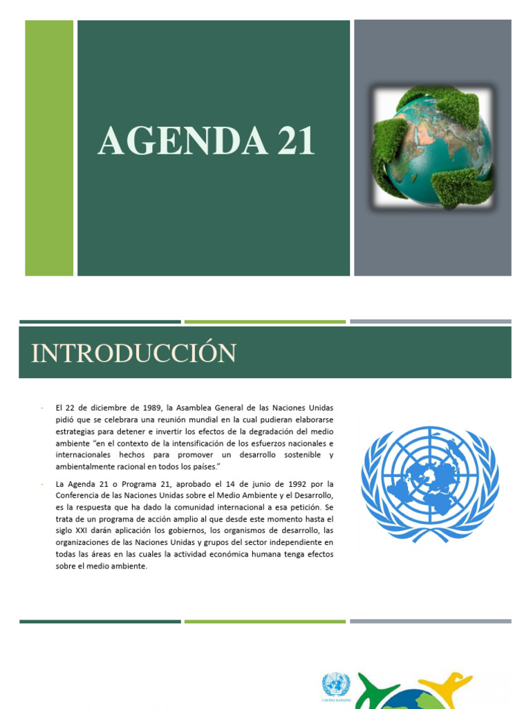 Agenda 21 | PDF | Desarrollo sostenible | Sustentabilidad