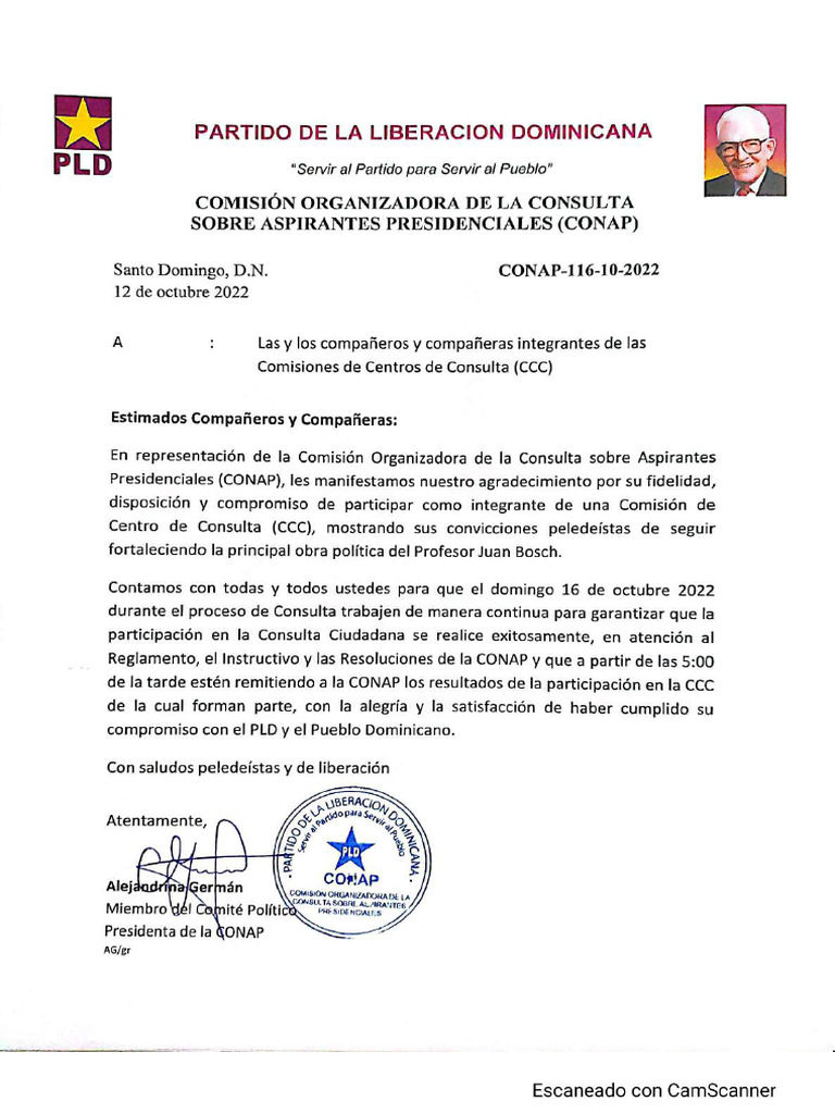 Carta CONAP-1 | PDF