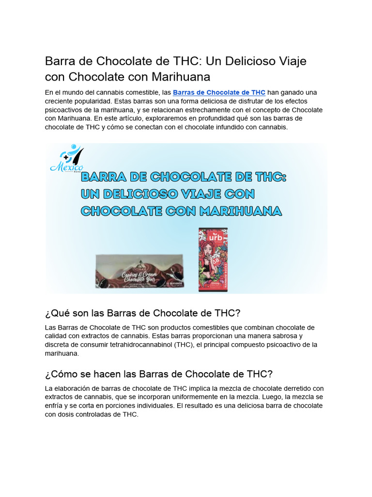 Chocolate de THC | Descargar gratis PDF | Cannabis (Droga ...