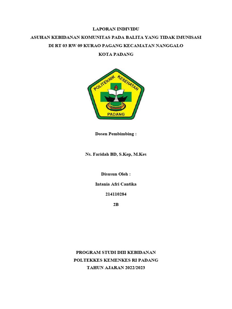Laporan Asuhan Kebidanan Komunitas WUS Dengan Diabetes Melitus - Anisa ...