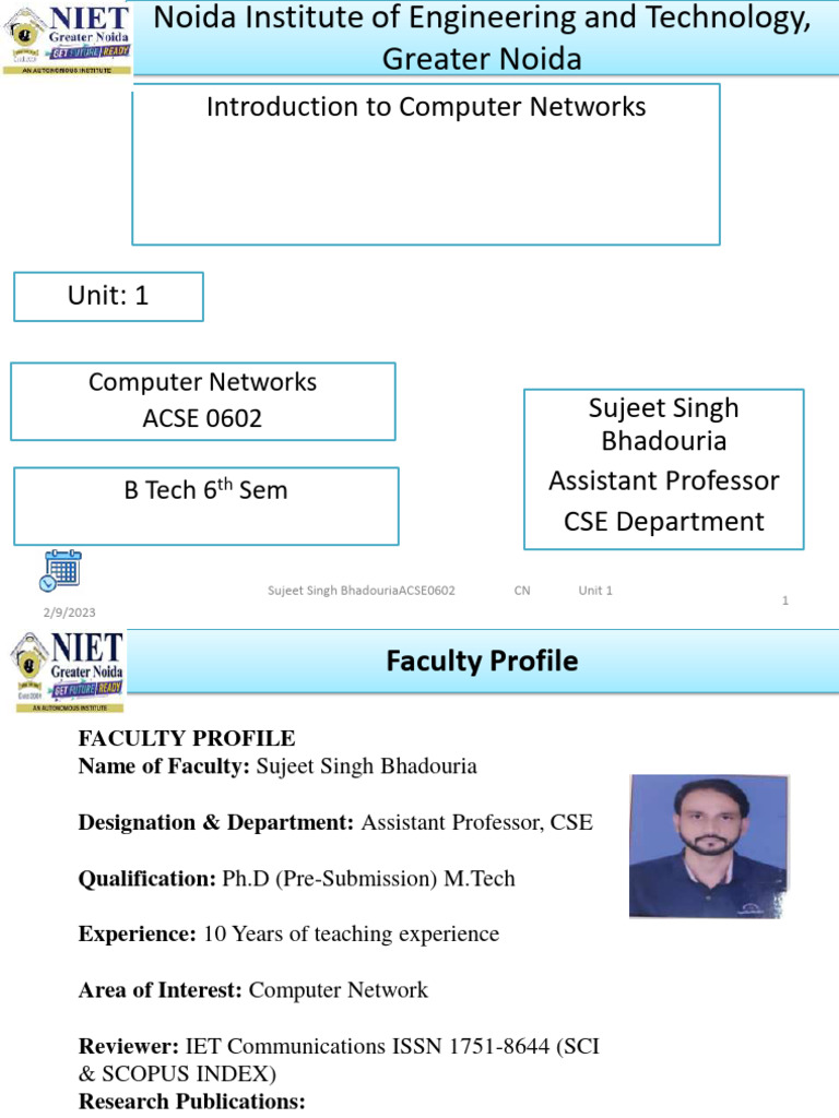 Unit1 CN | Download Free PDF | Osi Model | Network Topology