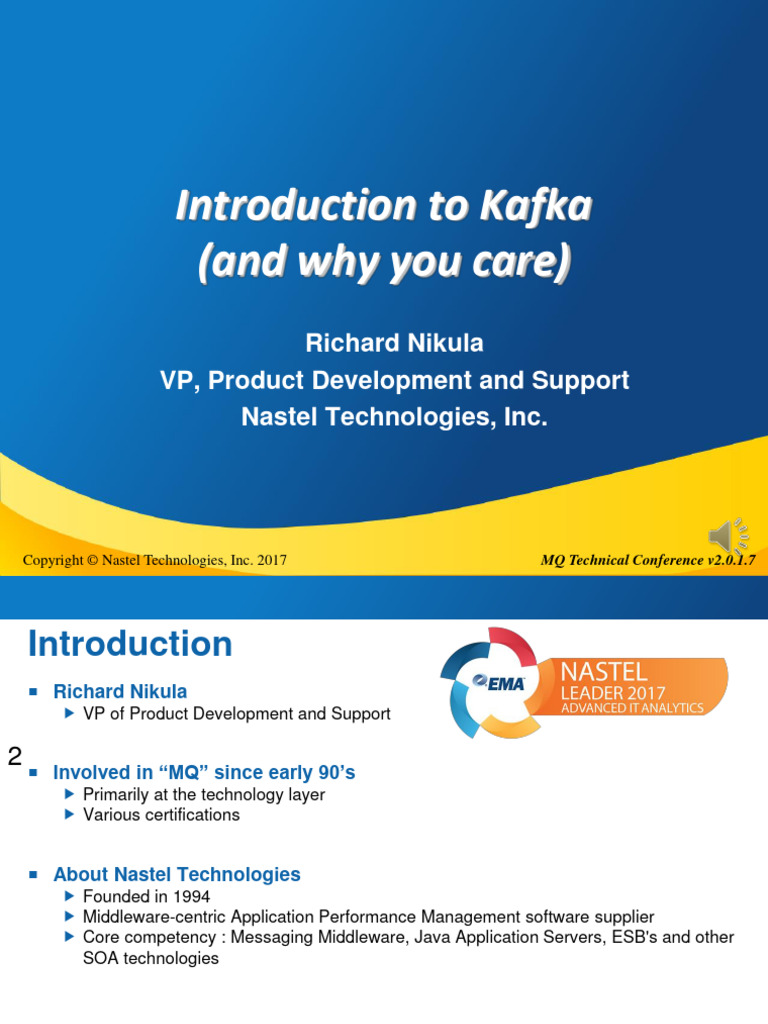 MQTC v2017 Intro To Kafka | PDF | Computer Architecture | Computing