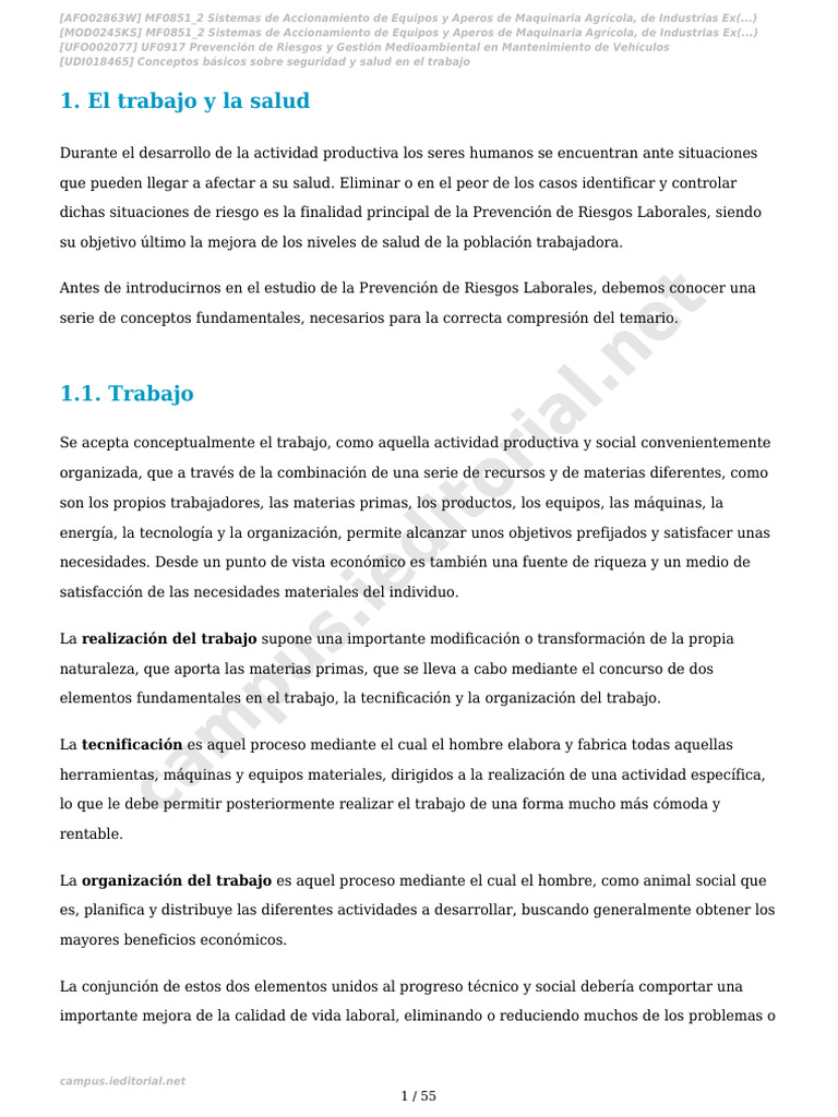 01 Conceptos Básicos Sobre Seguridad y Salud en El Trabajo | PDF | Riesgo | Seguridad y salud ...