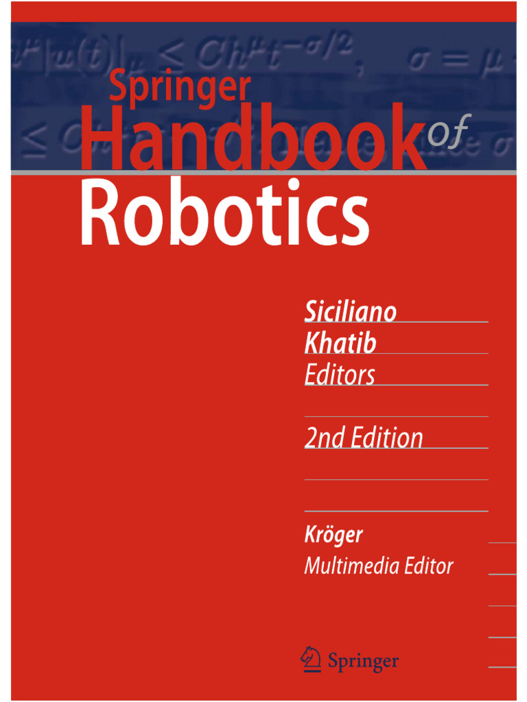 Handbook Of Robotics 1 Y 54 Pdf Robotics Robot