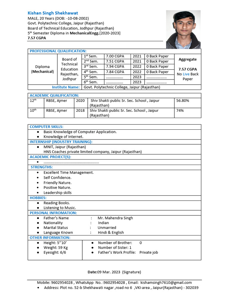 Kishan Resume-1 | PDF | Career And Technical Education | Vocational ... Kishan Resume-1 | PDF | Career And Technical Education | Vocational ...
