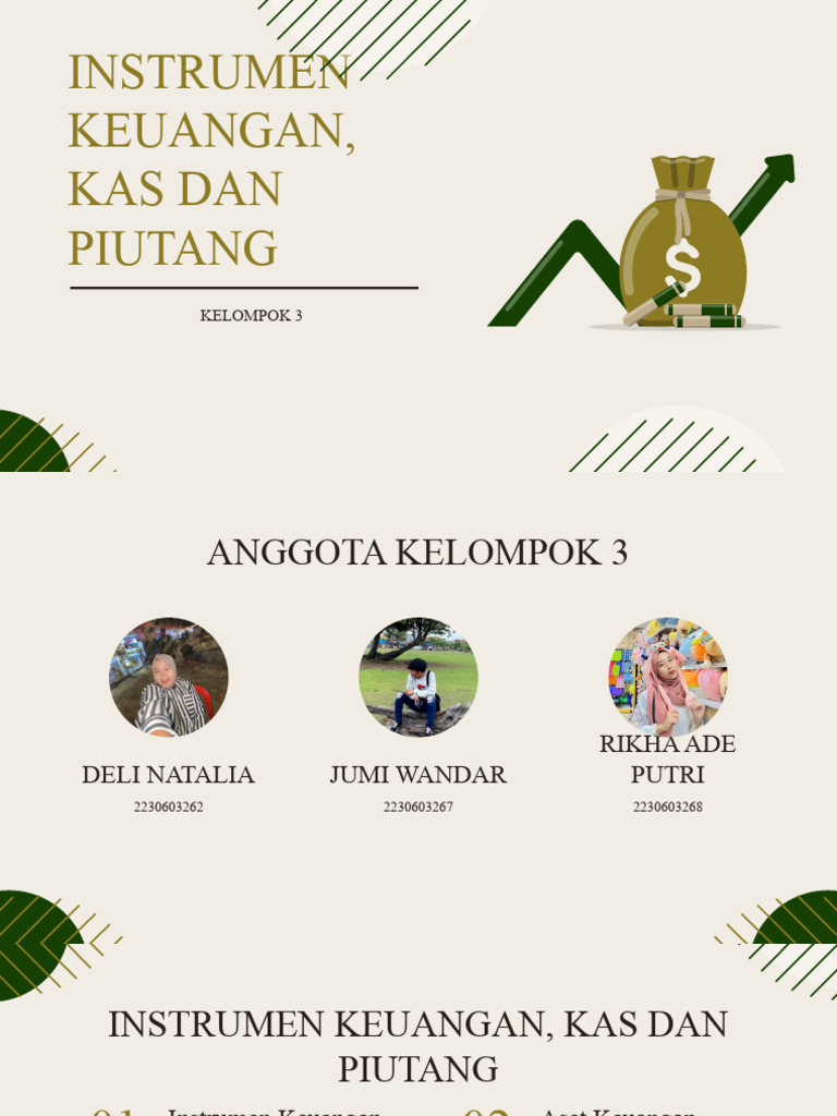 Kas dan Piutang dalam Instrumen Keuangan | PDF