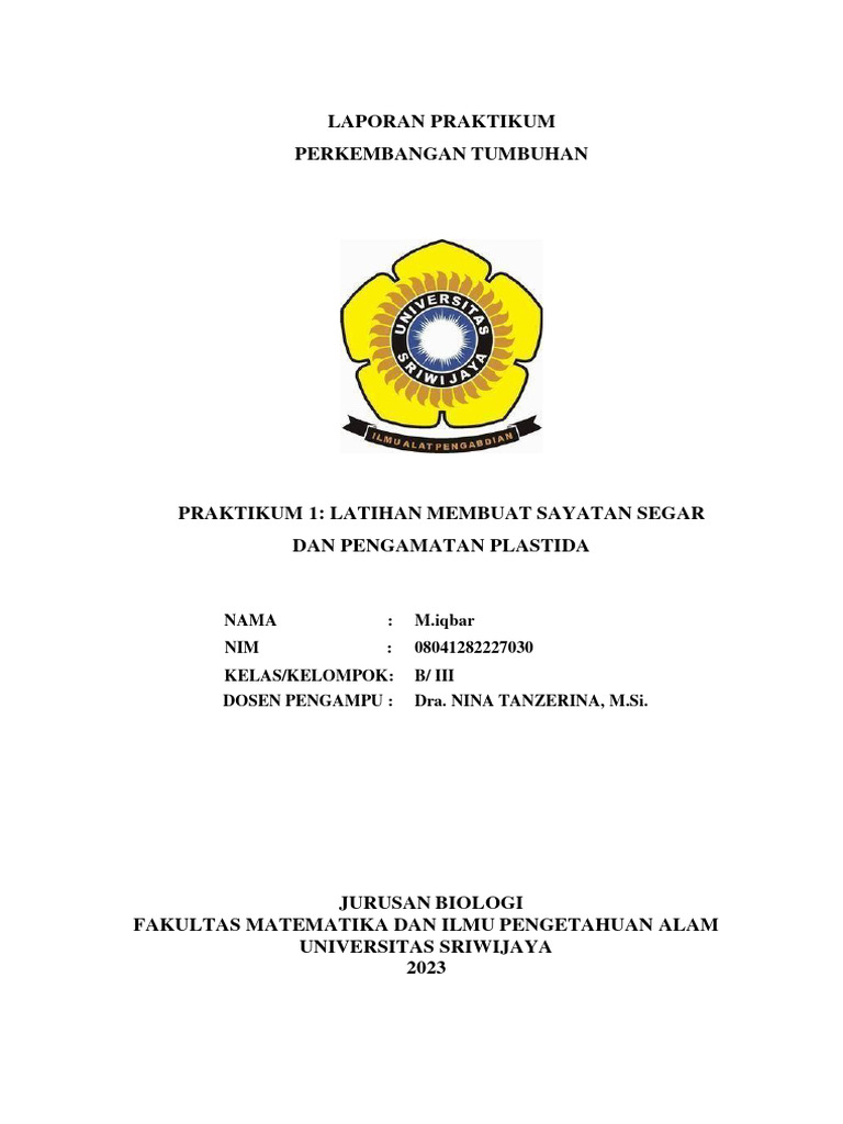 Teknik Sayatan Segar pada Tumbuhan | PDF