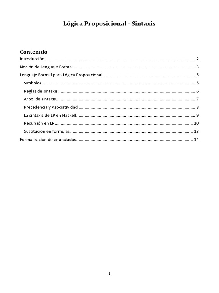 LP - Sintaxis | PDF | Proposición | Lógica matemática