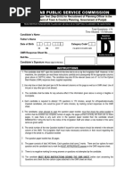 Civil Service Exam Answer Sheet 2025 | PDF | Educational Stages ...