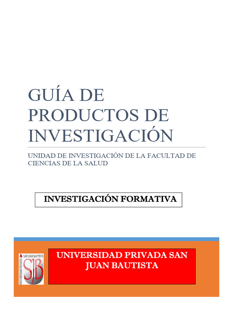 2 GUÍA - DE INVESTIGACIÓN - FORMATIVA - CC SALUD UPSJB 2020 II 0.2 | PDF | Caso de estudio | Ensayos