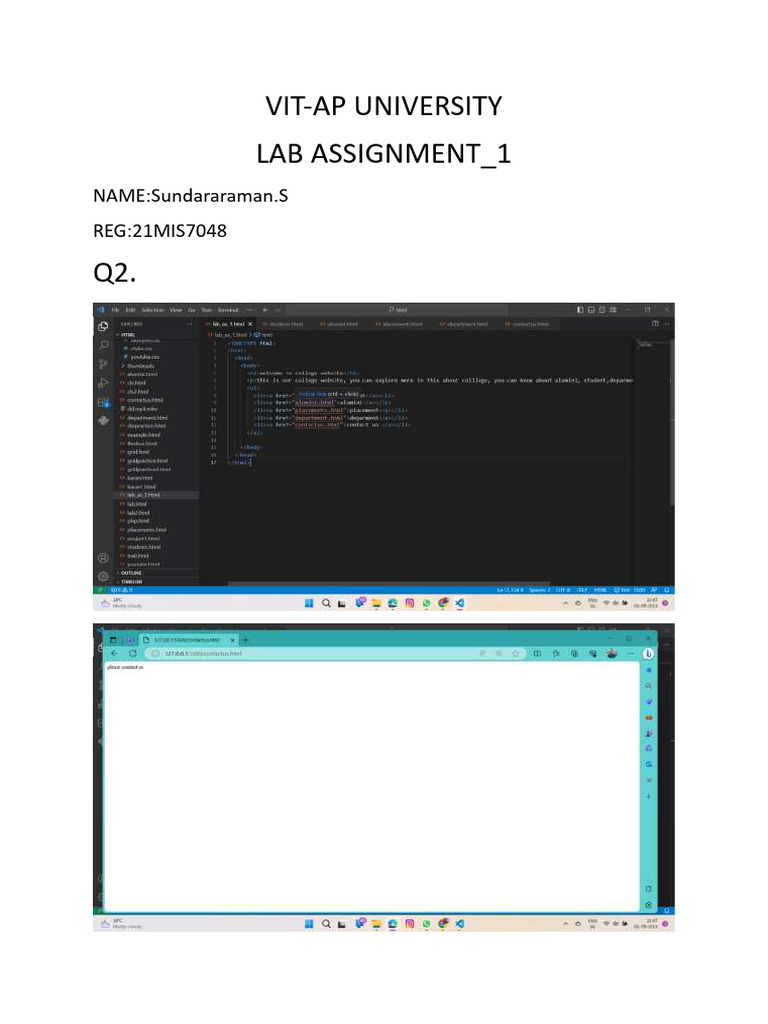 21mis7048 Iwt Lab 01 | PDF 21mis7048 Iwt Lab 01 | PDF