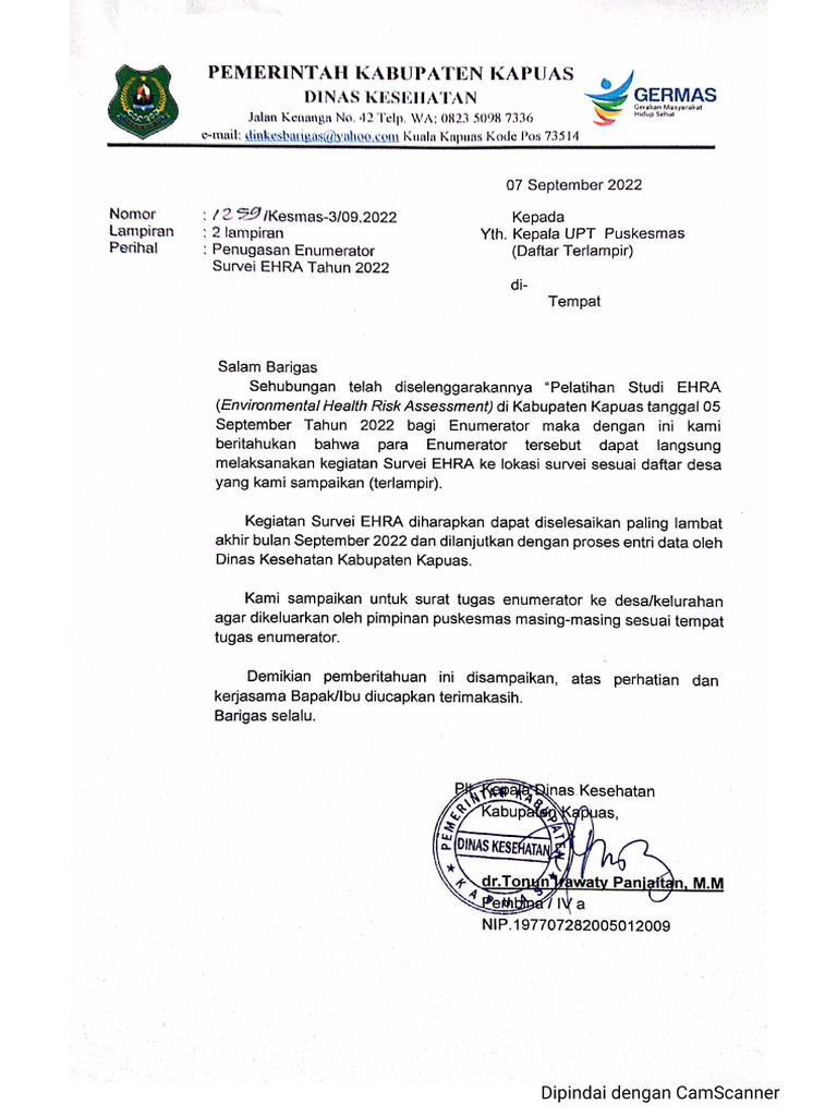 Pengantar Penugasan Enumerator | PDF