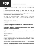 Programa de Despedida para Maestra Que Se Jubila | PDF