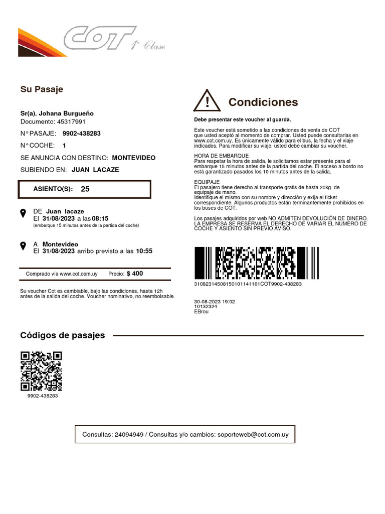 Pasaje 20230830070202 9902-438283 | PDF | Transporte