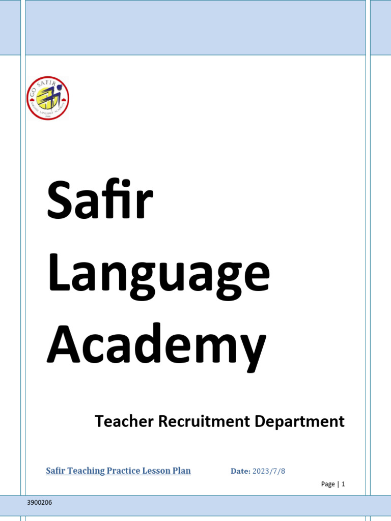 Kasra Azar TP2 Lesson Plan | PDF | Lesson Plan | Syntax Kasra Azar TP2 Lesson Plan | PDF | Lesson Plan | Syntax