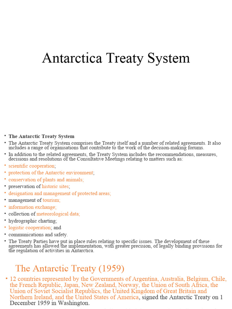 Antarctica Treaty System | PDF | Antarctica | Treaty