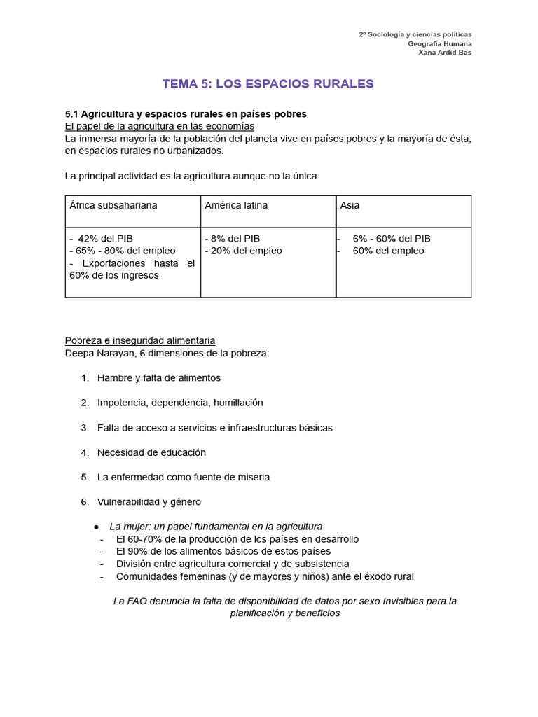 Wuolah Free TEMA 5 LOS ESPACIOS RURALES - Gulag - Free | PDF | Agricultura | Entorno natural