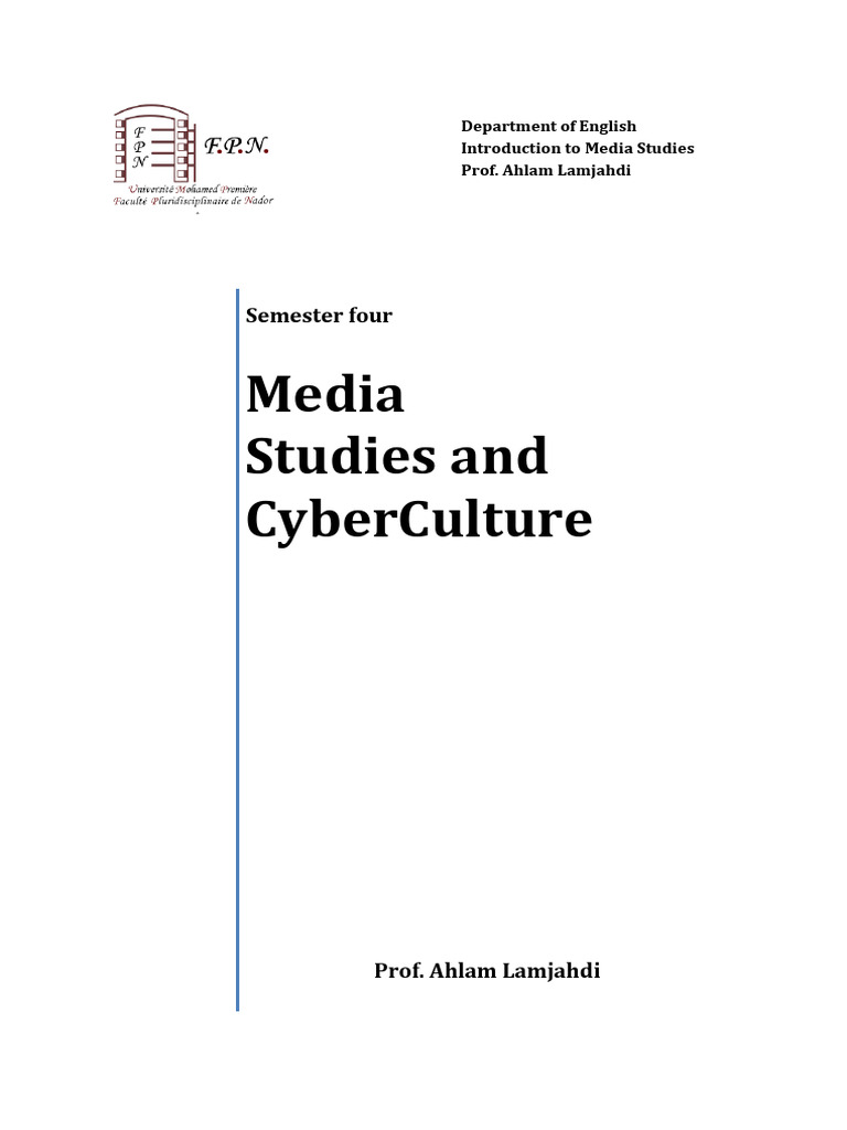Introduction to Media Studies Overview | PDF | Mass Media | Code