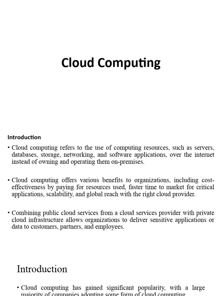 Cloud Computing Pdf Cloud Computing Software As A Service