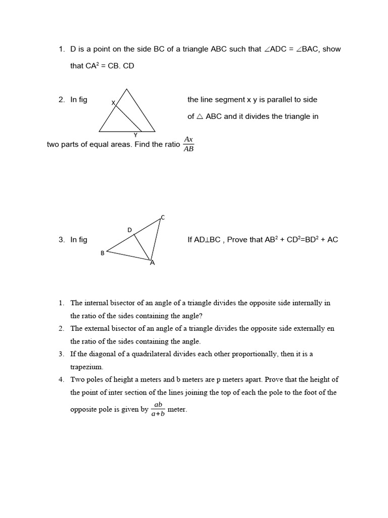 Maths Triangles All Difficult Questions | PDF Maths Triangles All Difficult Questions | PDF