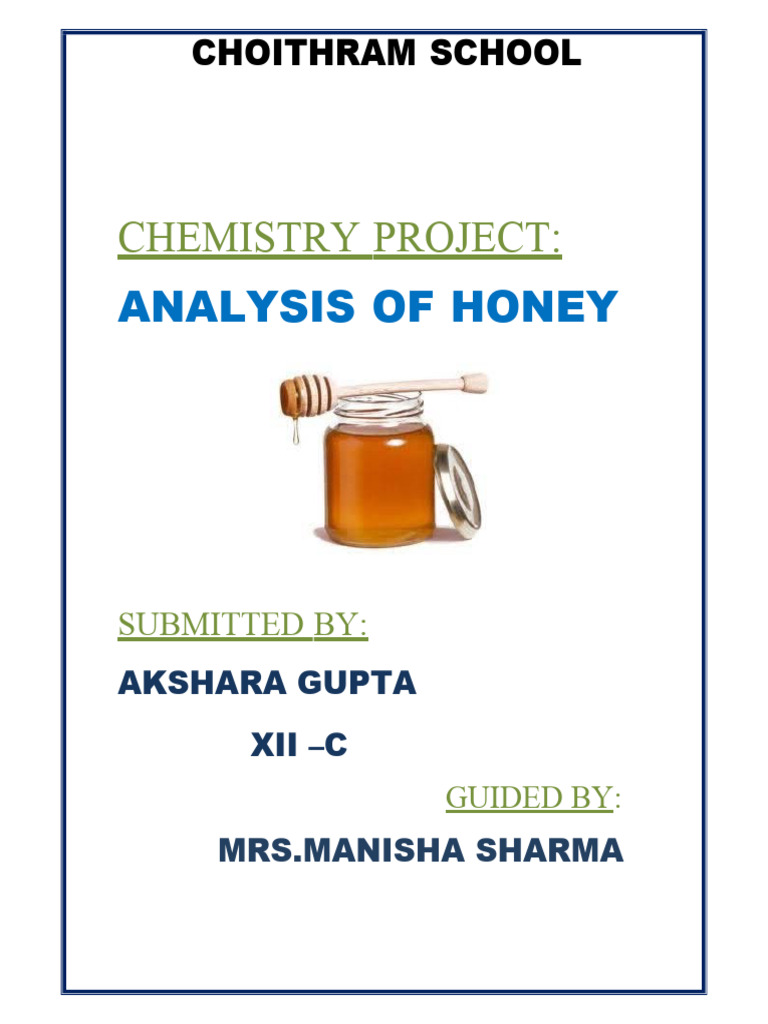 Honey Analysis Download Free Pdf Honey Magnesium