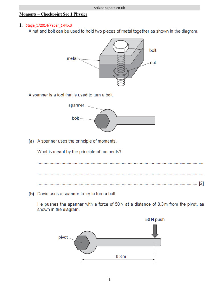 2022 14 Moments Checkpoint - Sec - 1 Physics Progression | PDF
