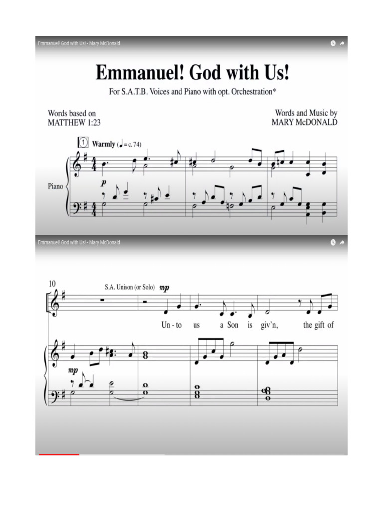 Emmanuel God With Us | PDF