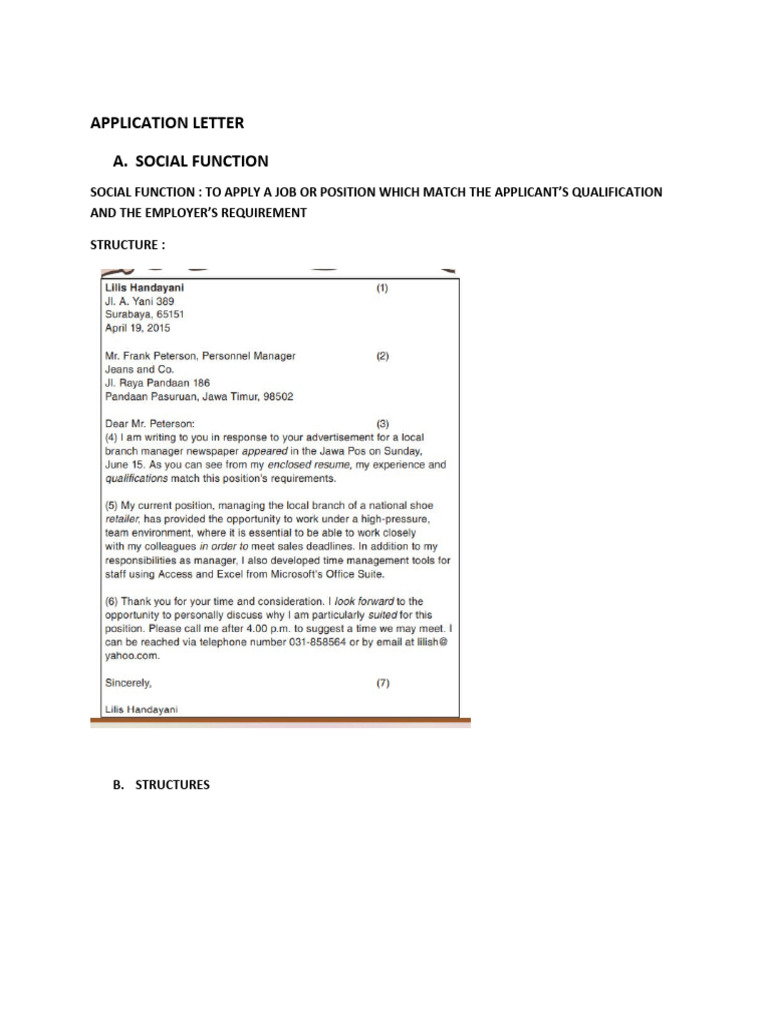 How To Write Part of Application New | Download Free PDF ...