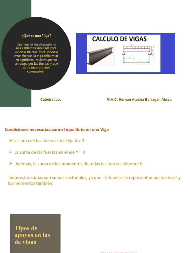 Presentacion Vigas 1 HBA Teoria | PDF