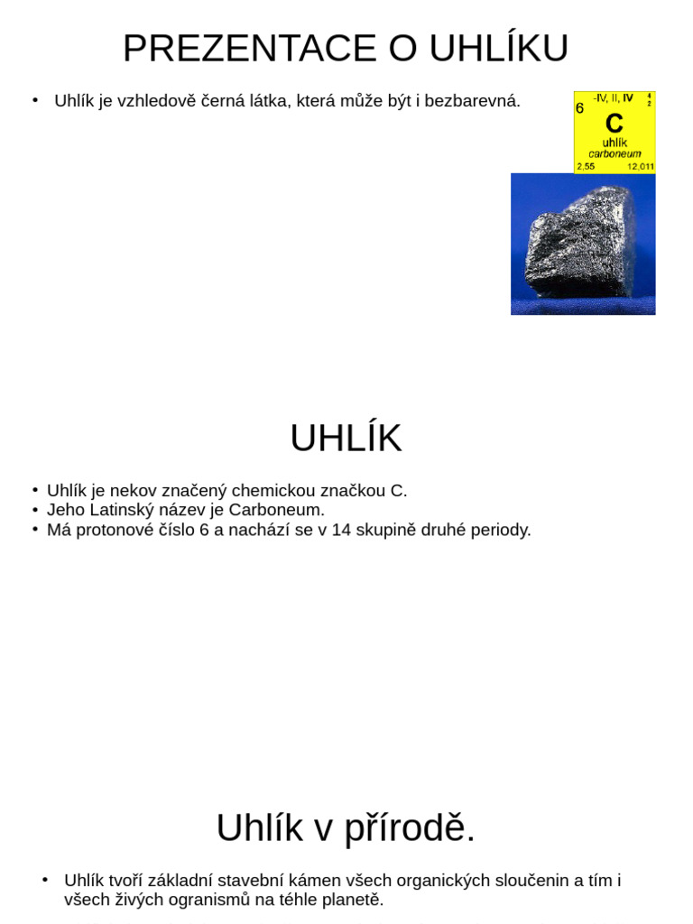 Chemie - Uhlík | PDF