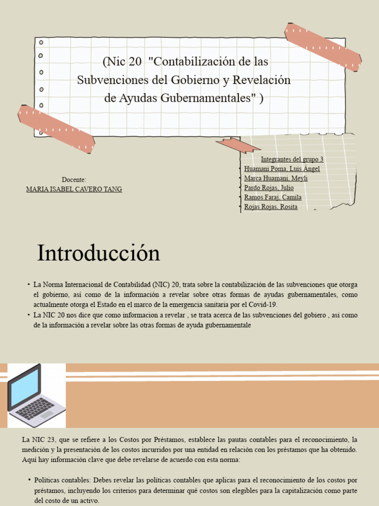 Nic 20 | PDF | Contabilidad | Economias