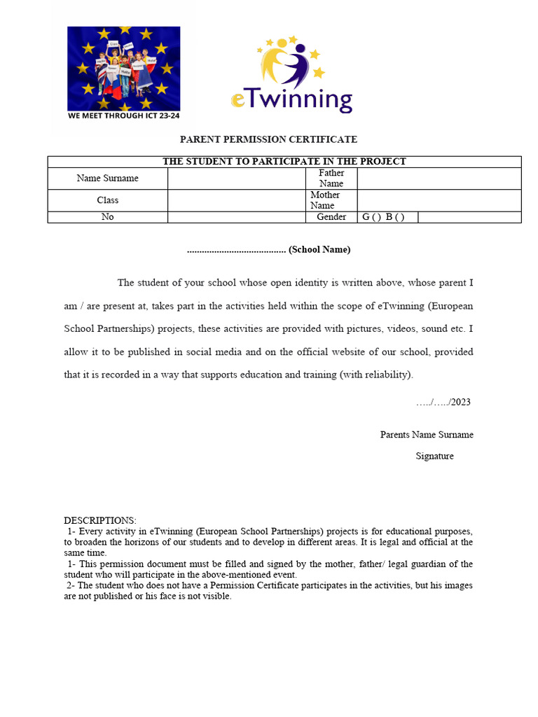 Etwinning-Parents Without Logo | PDF