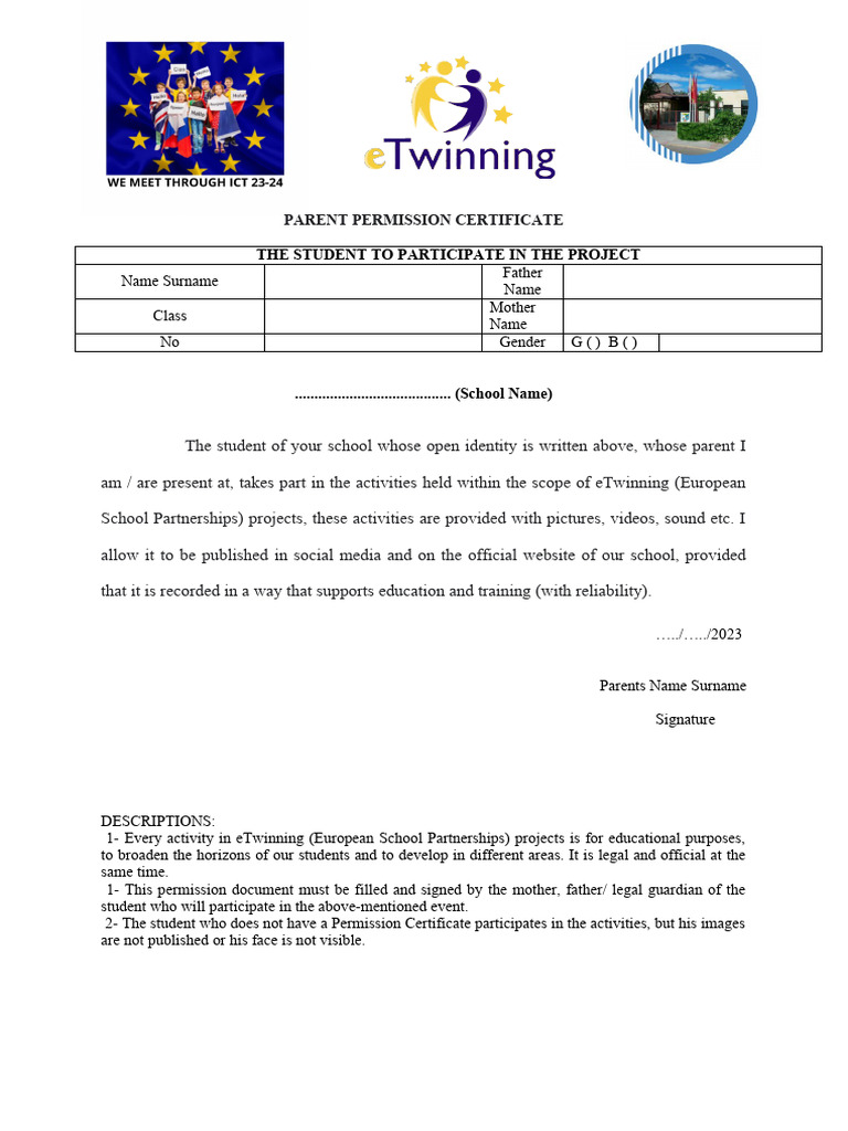 Etwinning Parents | PDF
