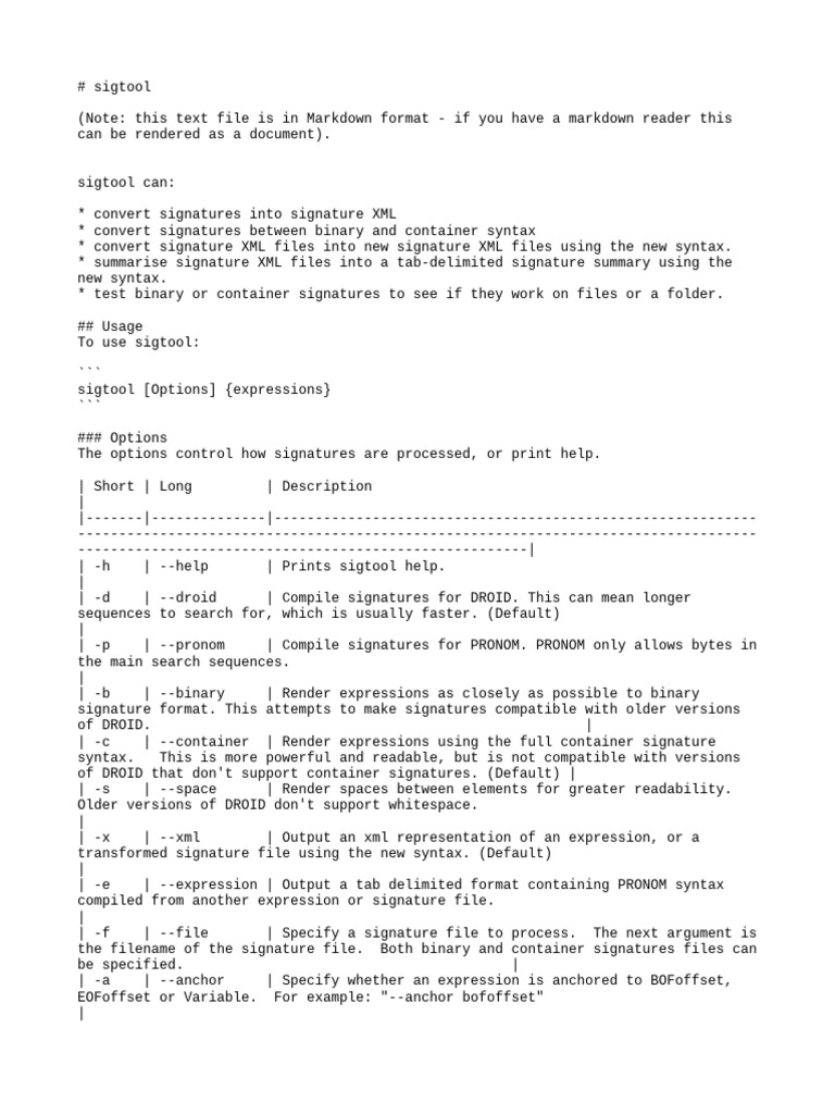 Using Sigtool | Download Free PDF | Computer File | Computer Science