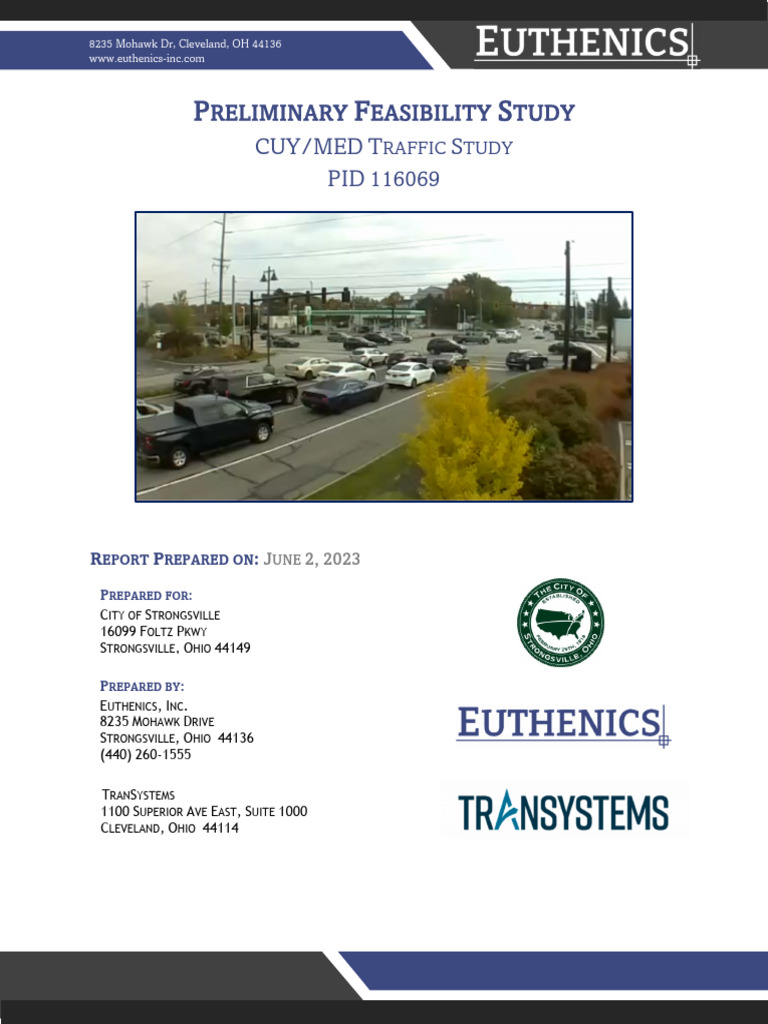 CUY MED Traffic Study PID 116069 Preliminary Feasibility Study | PDF ...