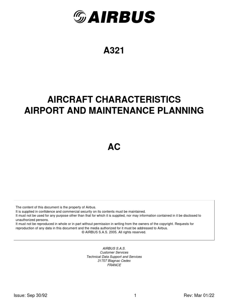 Airbus Techdata AC A321 0322 | PDF | Runway | Landing Gear