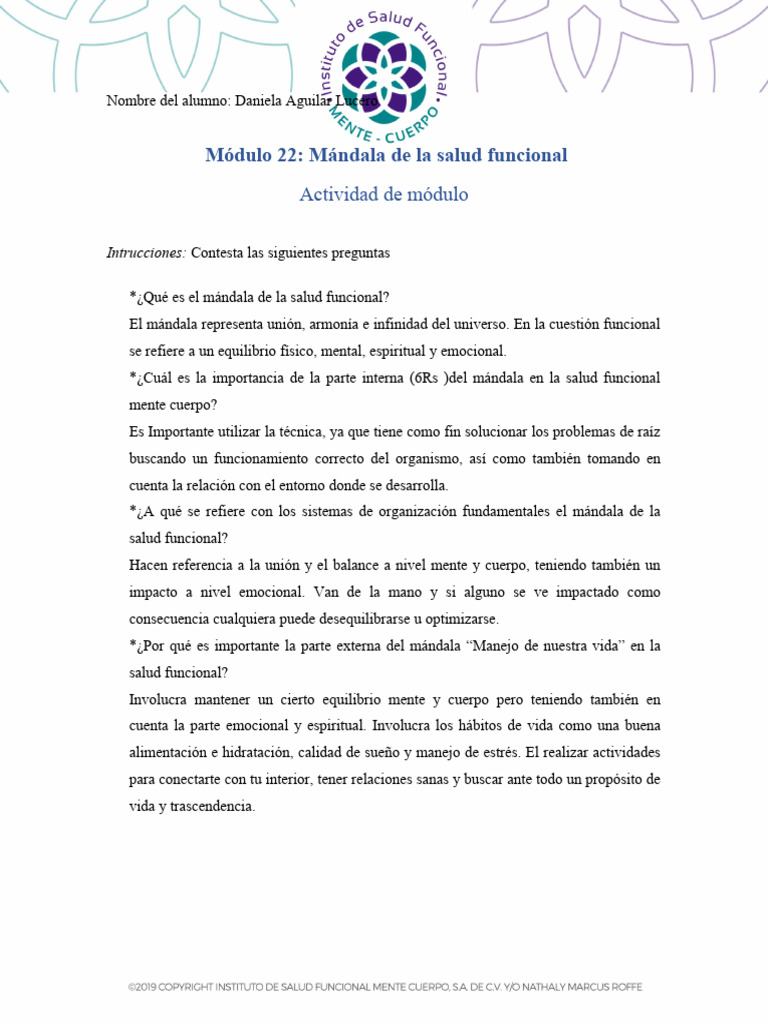 Modulo 22 Actividad 1 6258b1fd9df2e | PDF | Mente | Las emociones