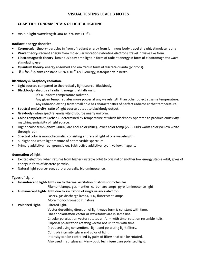 VT L3 Notes | PDF | Science & Mathematics