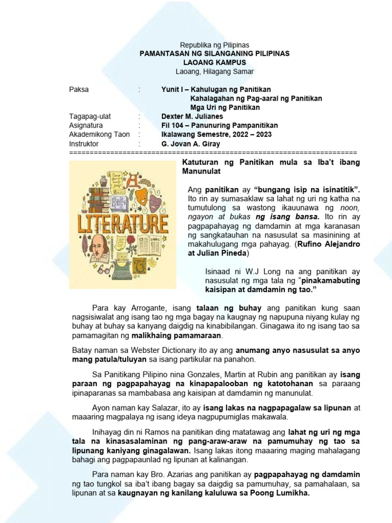 Format Narrative Report | PDF