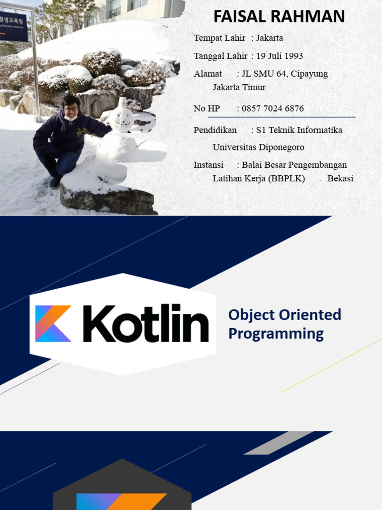 Kotlin - Object Oriented Programming | PDF