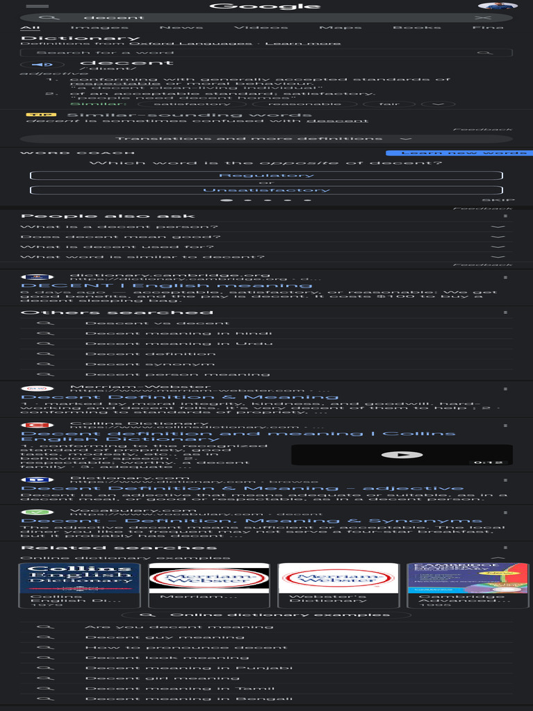 Decent - Google Search | PDF | Dictionary | Human Communication