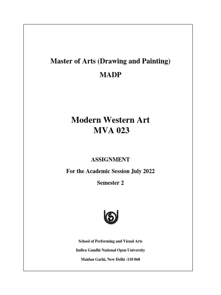 Mva 023 | PDF | Movements | Art Movements