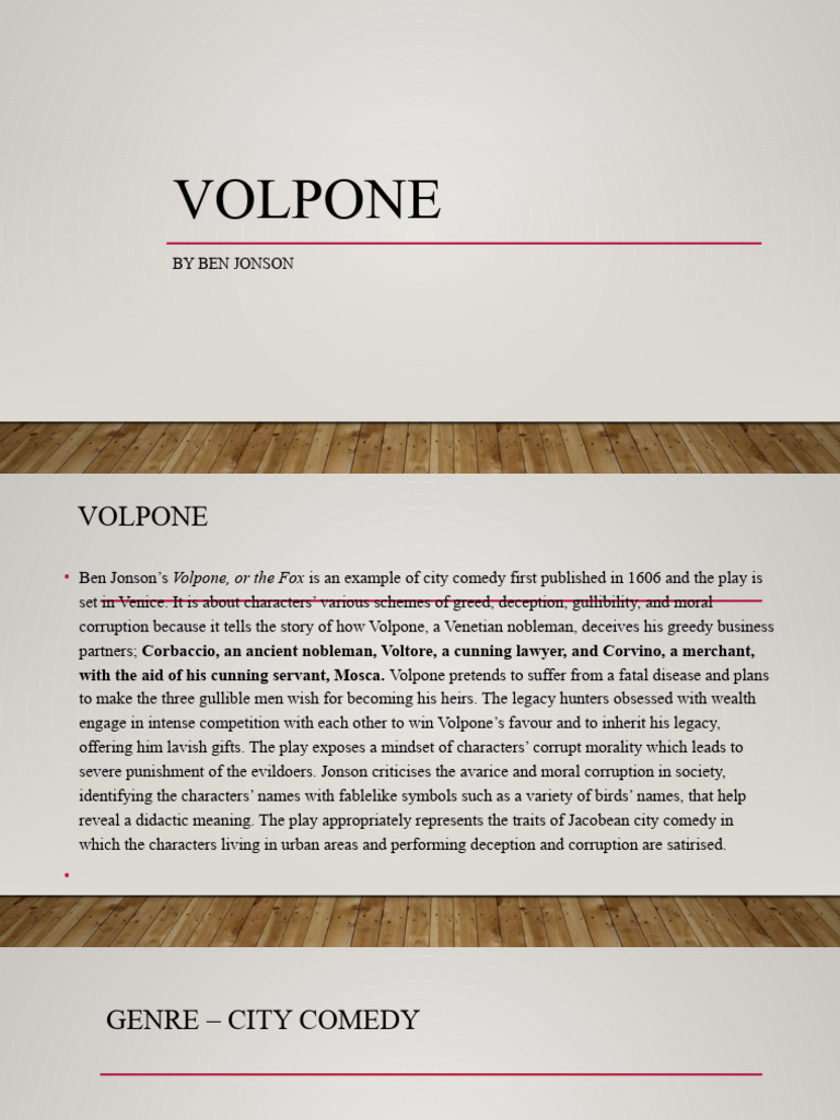 Volpone | PDF