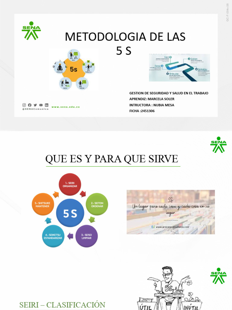 Las Metodologia de Las 5 S | PDF