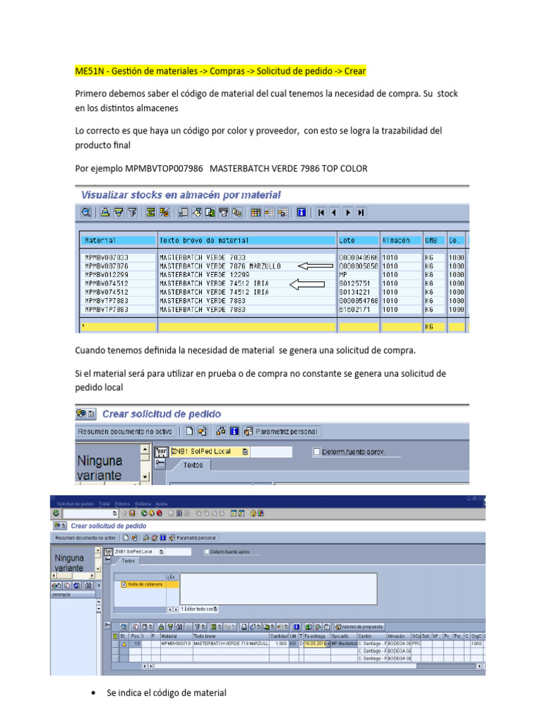 ME51N | PDF | Informática