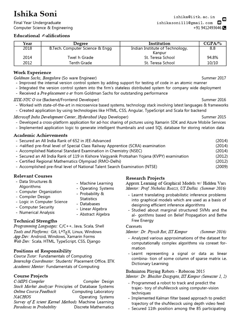 Ishika Soni: Educational Alifications | PDF | Machine Learning | Computing