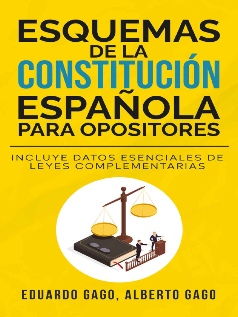 Esquemas de la Constitución Española para Opositores Incluye datos ...