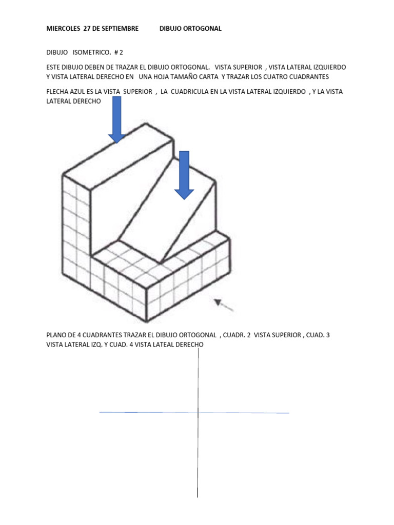 Dibujo Isométrico y Cuadrantes | PDF