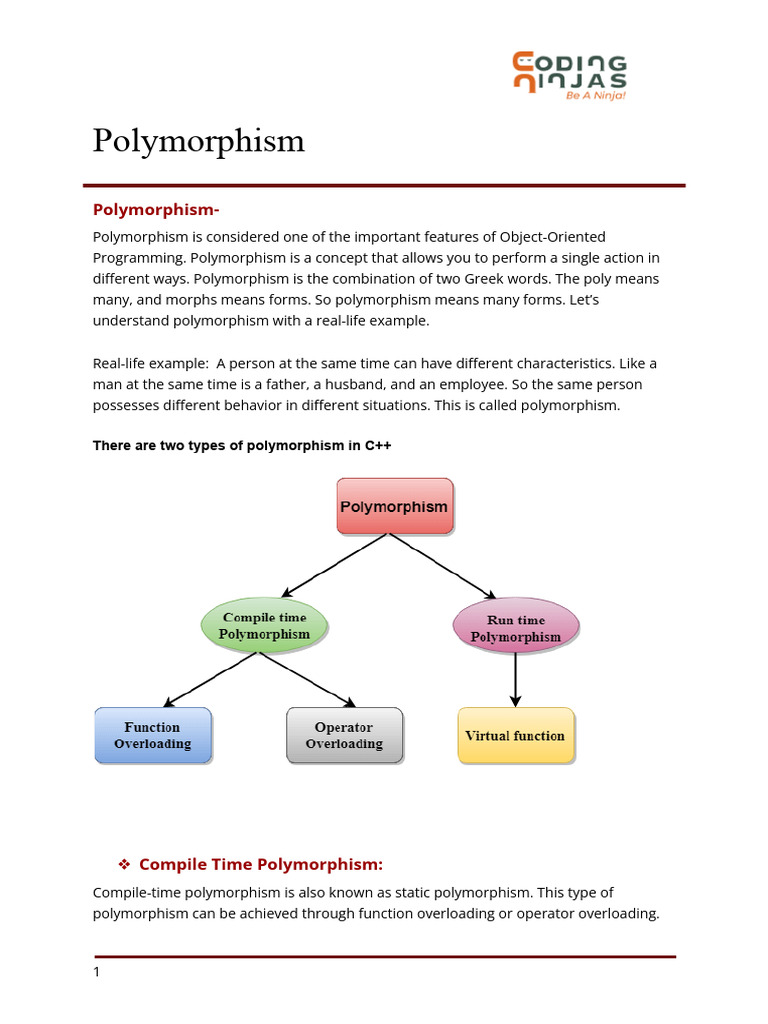 GP OOPS C++ Polymorphism | PDF | C++ | Models Of Computation GP OOPS C++ Polymorphism | PDF | C++ | Models Of Computation