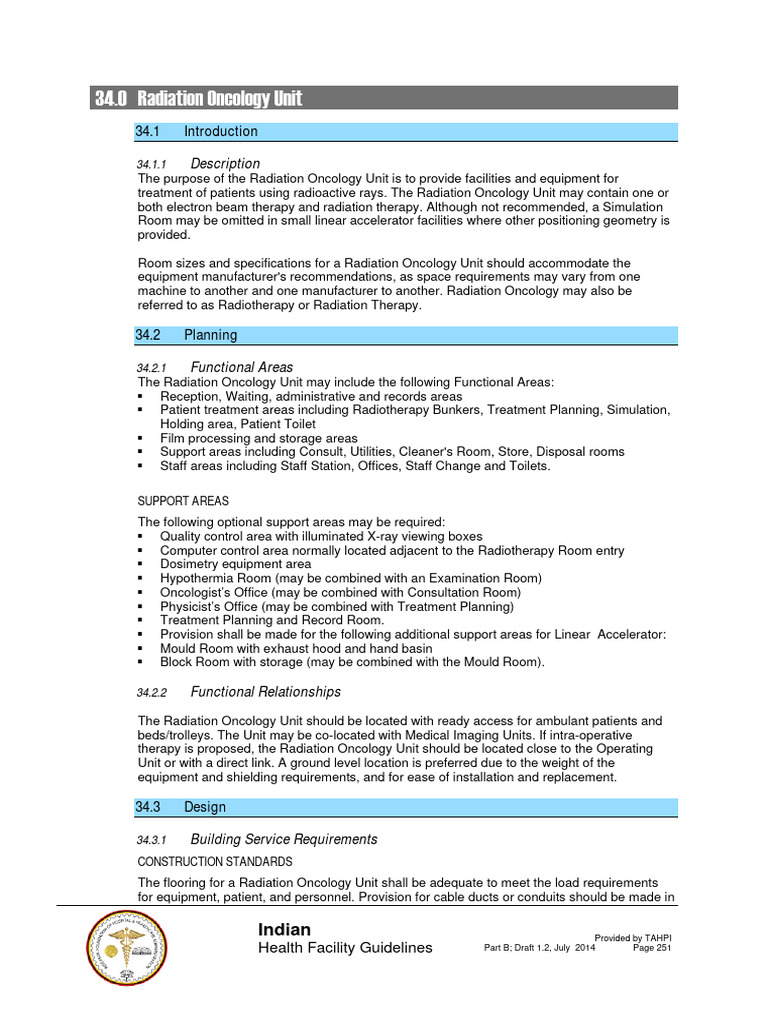 Part B Radiation Oncology Unit | PDF | Radiation Therapy | Medicine